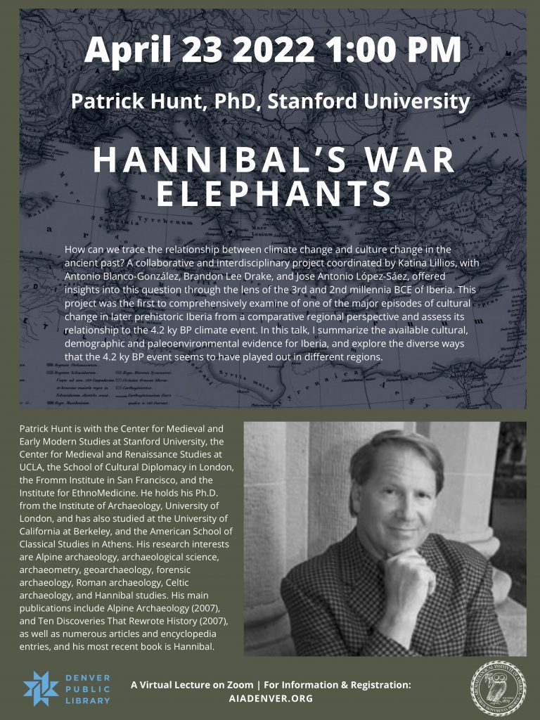 AIA Event Listings - Hannibal's War Elephants - Archaeological ...