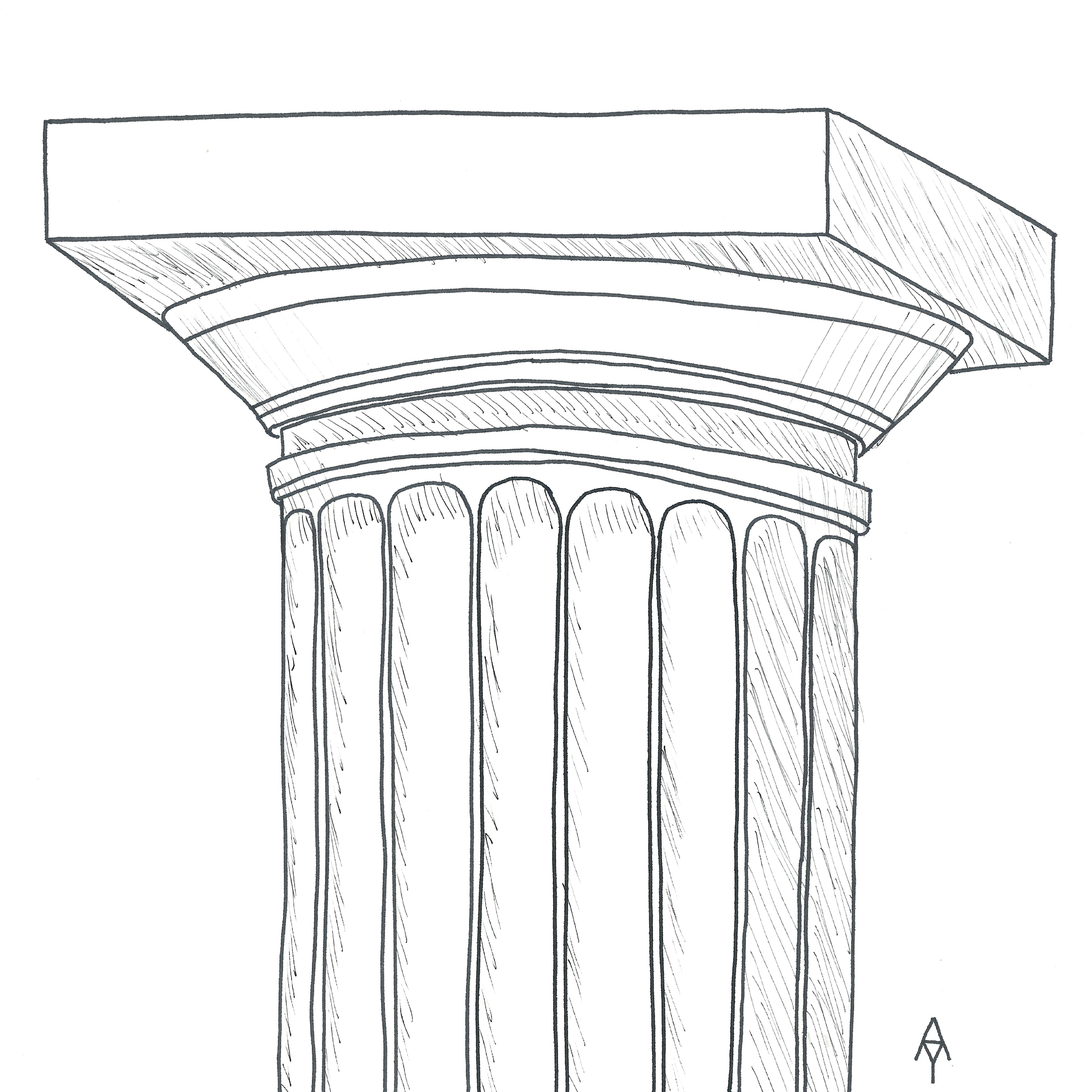 Doric Column Drawing
