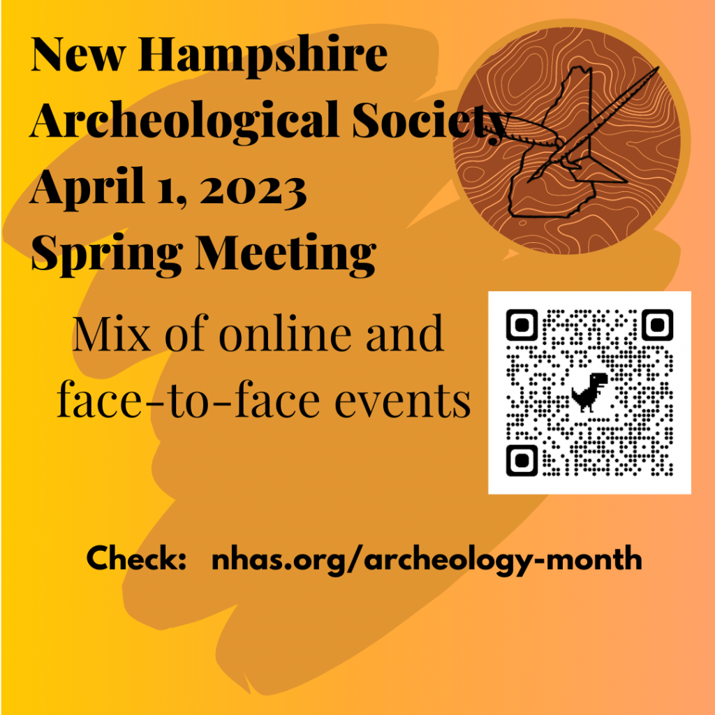 AIA Event Listings - New Hampshire Archeological Society Spring Meeting - NHAS - New Hampshire ...