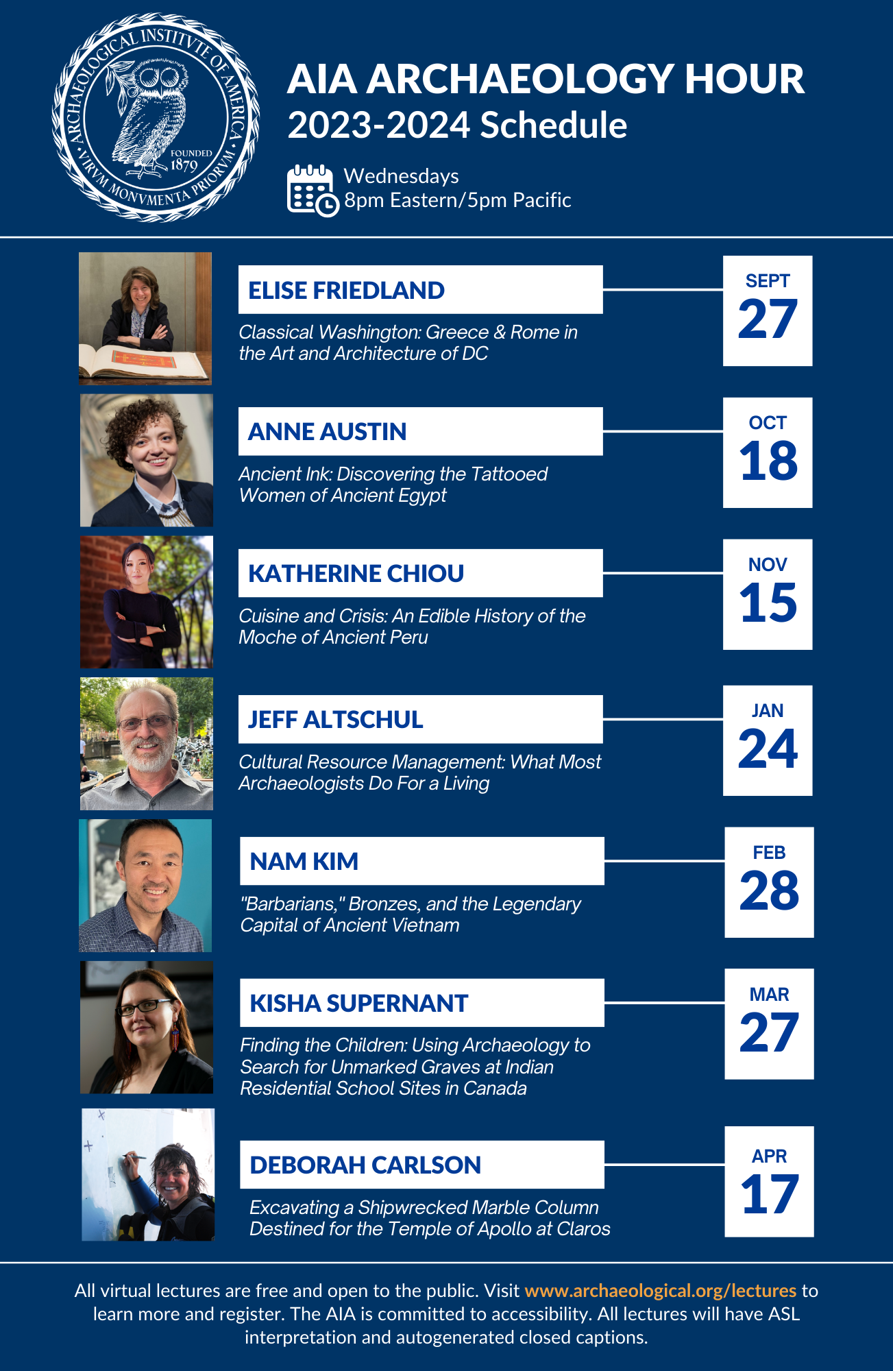 National Lecture Program - Archaeological Institute of America