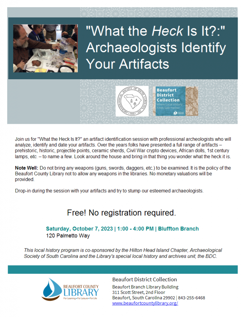 AIA Event Listings - "What the Heck Is It?: Archaeologists Identify ...