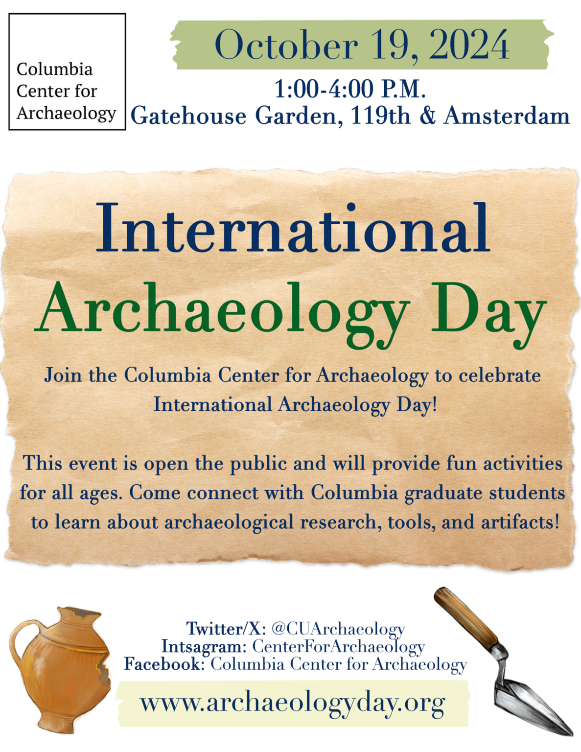 AIA Event Listings - Archaeology Day activities - Columbia University ...